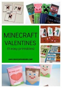 Minecraft Valentines - 9 Easy Printables - Moneywise Moms - Easy Family ...