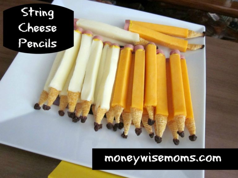 String Cheese Pencils - Moneywise Moms