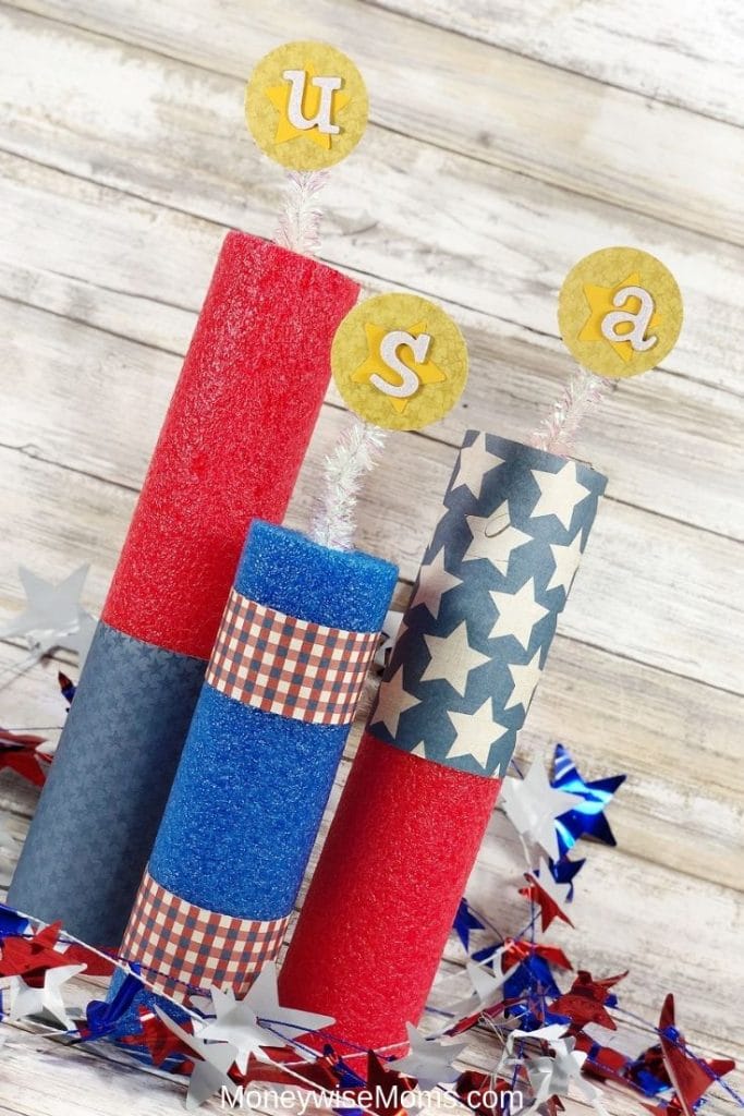 Make Pool Noodle Fireworks for 4th of July - Moneywise Moms - Easy ...