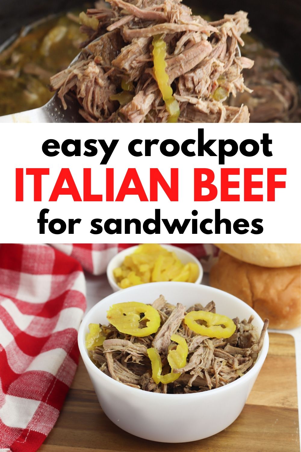 Crockpot Italian Beef Recipe - Moneywise Moms
