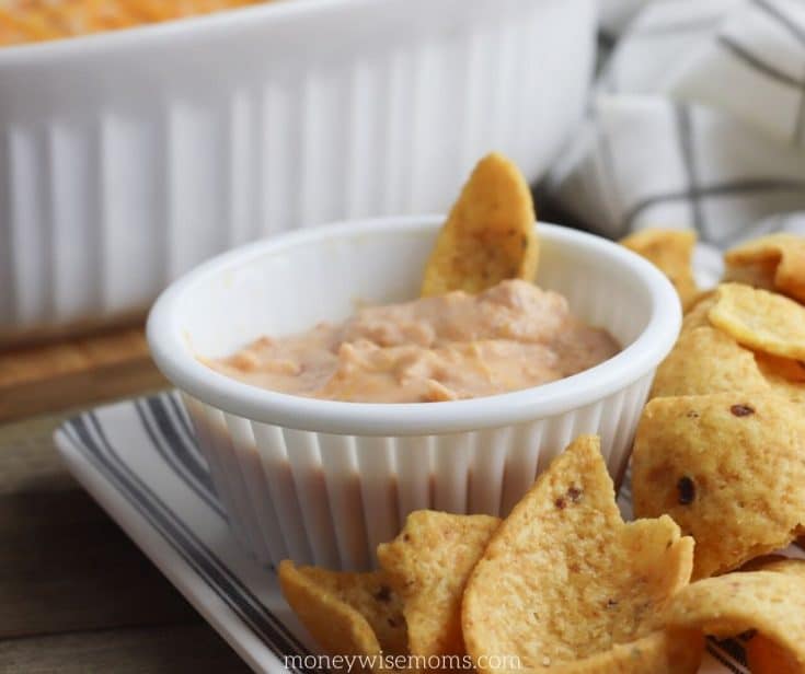 Easy Cheesy Bean Dip Recipe - Moneywise Moms - Easy Family Recipes