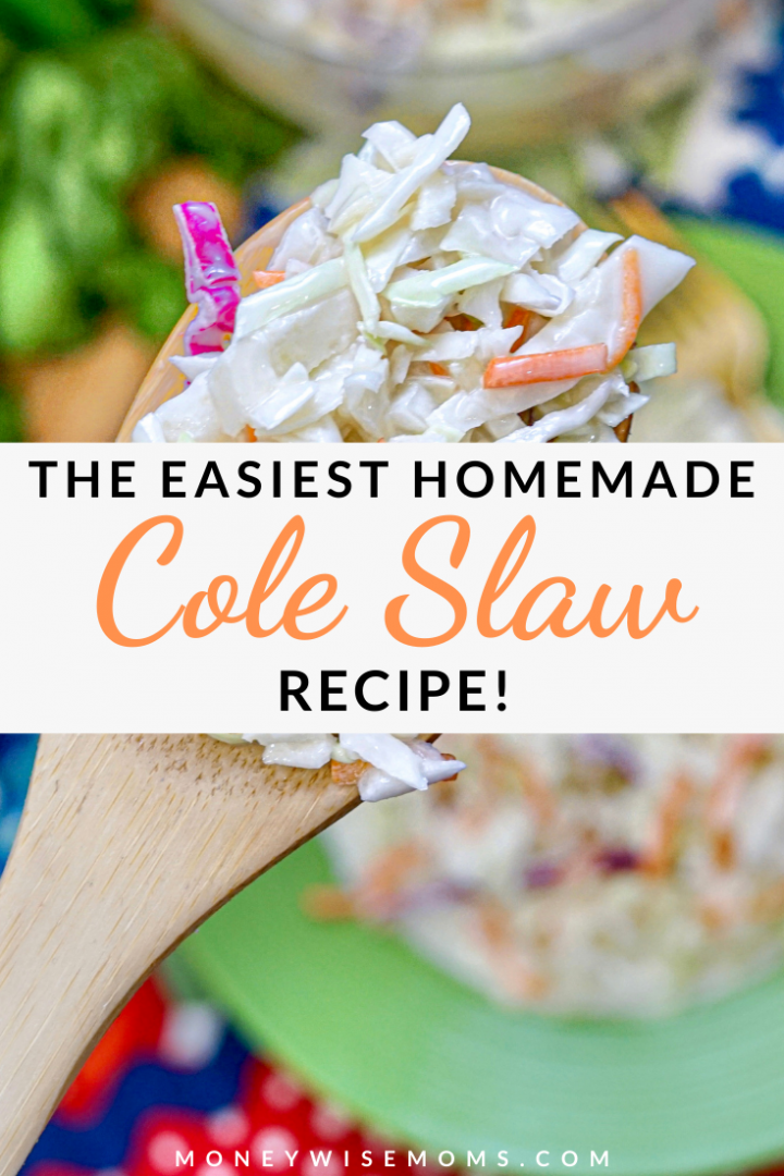 5-Ingredient Easy Cole Slaw Recipe - Moneywise Moms - Easy Family Recipes