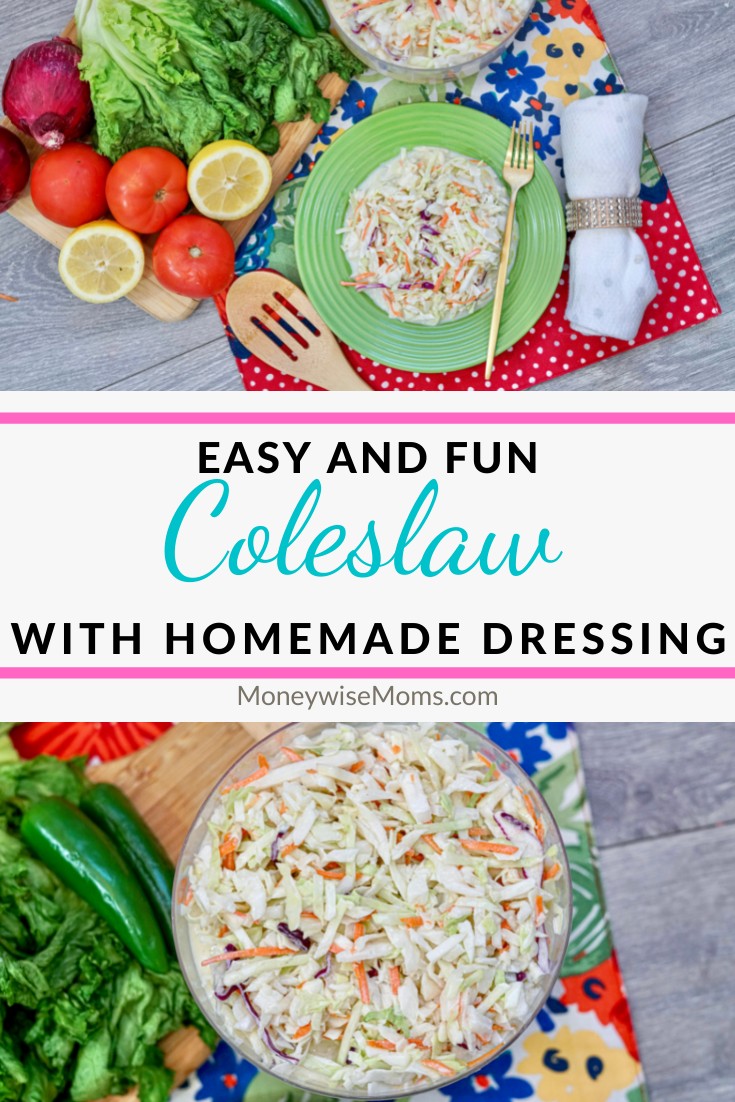 5-Ingredient Easy Cole Slaw Recipe - Moneywise Moms