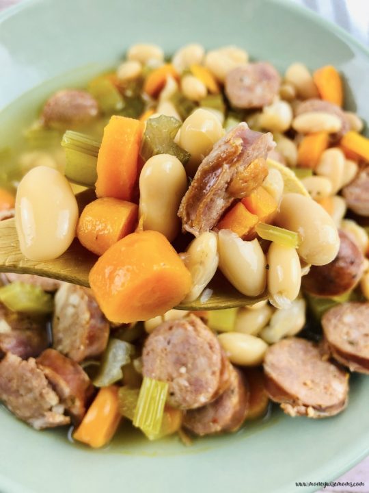 Sausage and Bean Slow Cooker Soup - Moneywise Moms - Easy Family Recipes