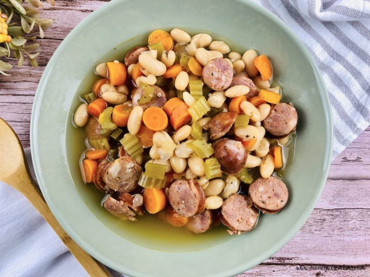 Sausage and Bean Slow Cooker Soup - Moneywise Moms - Easy Family Recipes