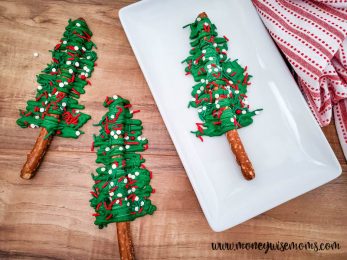 Christmas Tree Pretzels - 3 Ingredient Candy Recipe! - Moneywise Moms