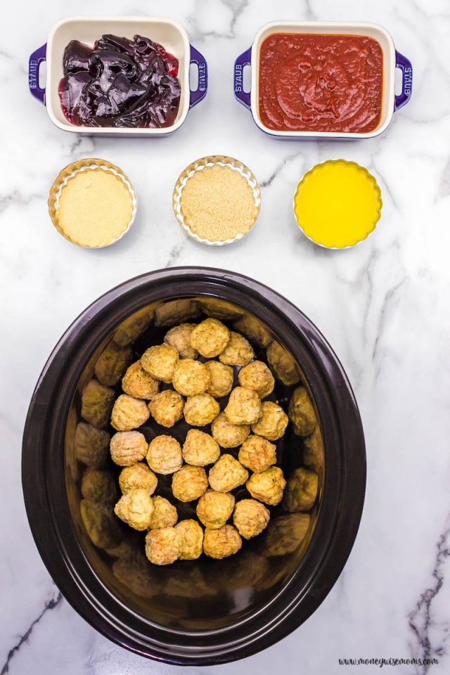 Slow Cooker Meatball Appetizer - Moneywise Moms - Easy Family Recipes