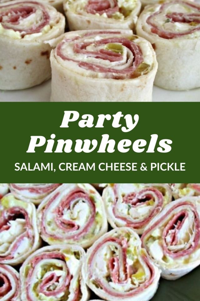 Salami Cream Cheese Pickle Pinwheels - Moneywise Moms - Easy Family Recipes