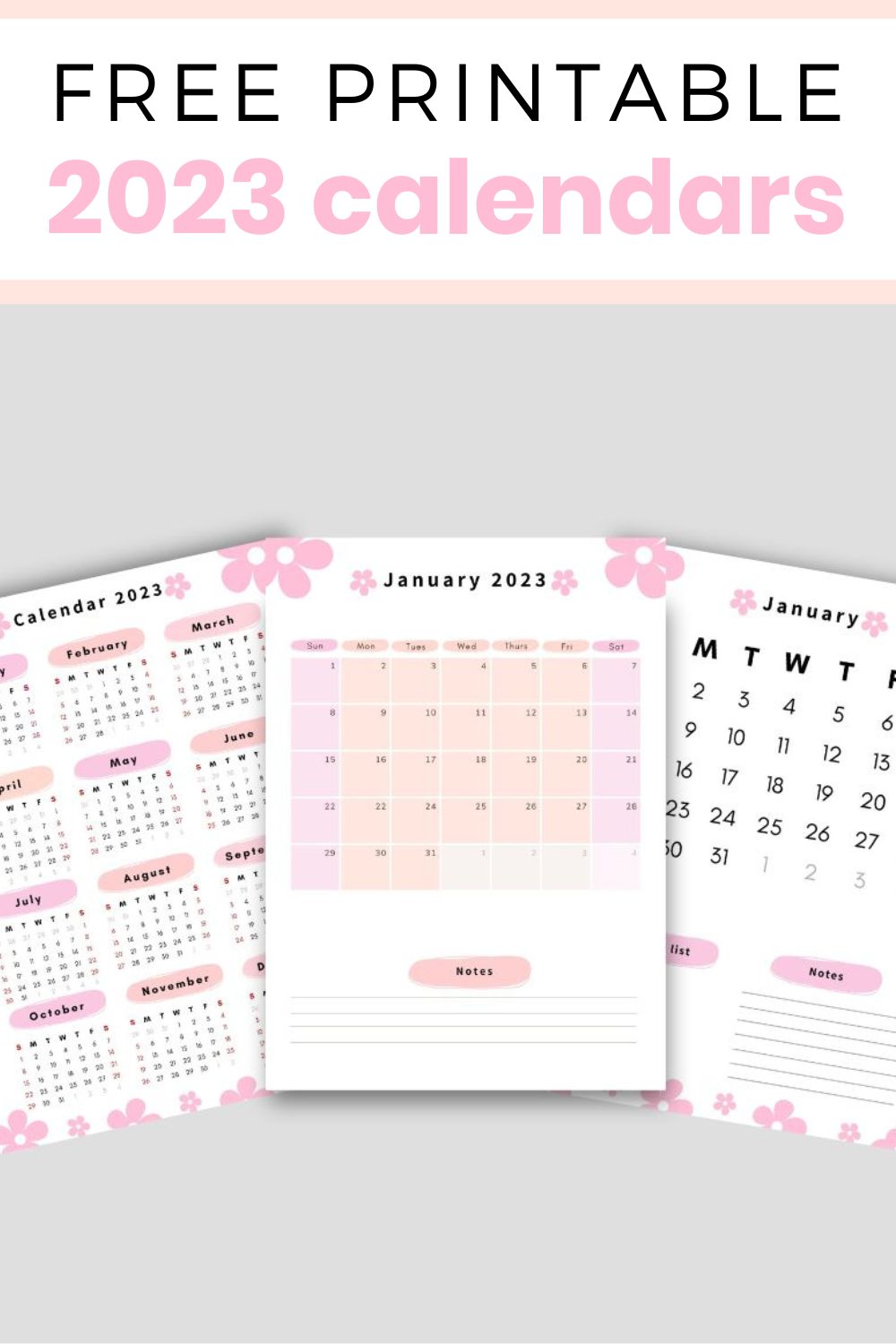 Free Printable Calendars 2023 - Moneywise Moms - Easy Family Recipes