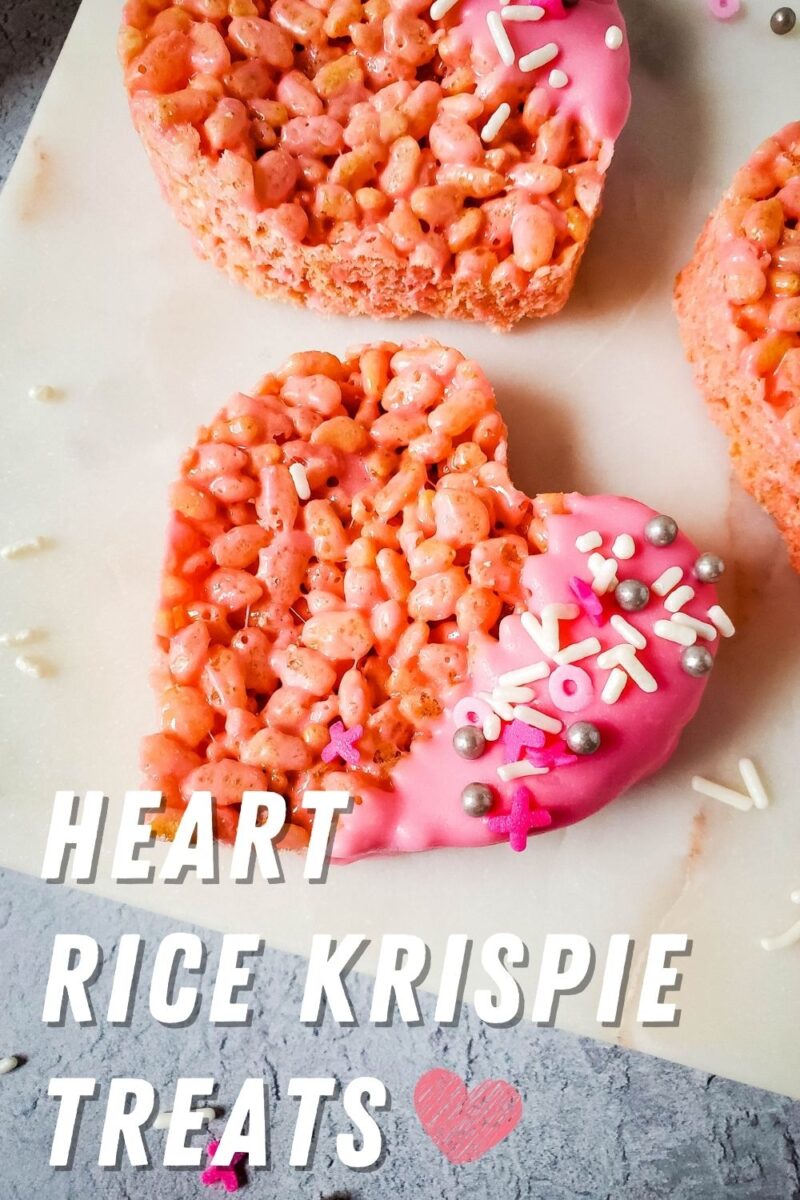 Heart Rice Krispie Treats - Moneywise Moms - Easy Family Recipes