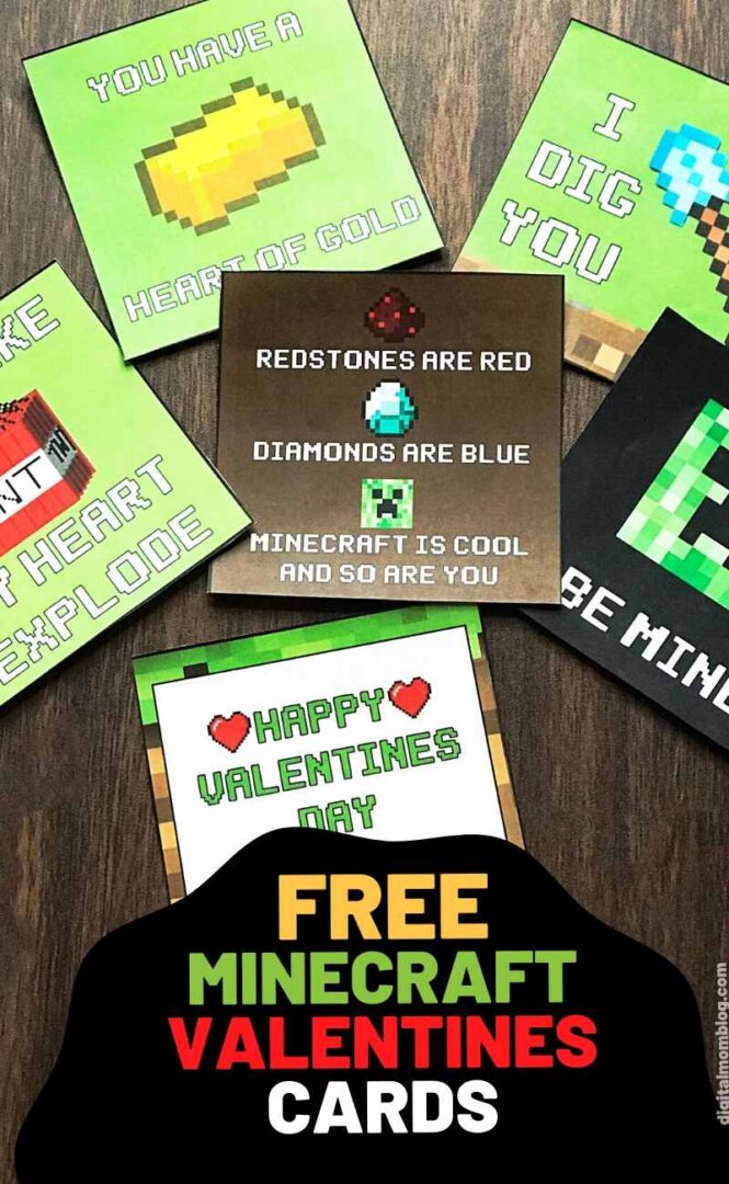 Minecraft Valentines - 9 Easy Printables - Moneywise Moms - Easy Family ...