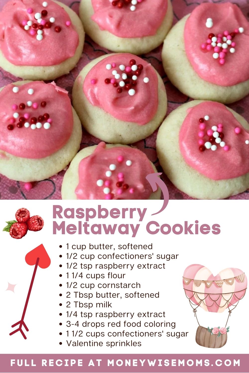 Raspberry Meltaway Cookies - Moneywise Moms - Easy Family Recipes