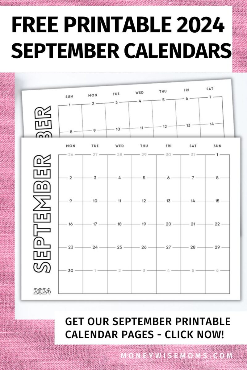 September Free Printable Calendar 2024 - Moneywise Moms - Easy Family ...