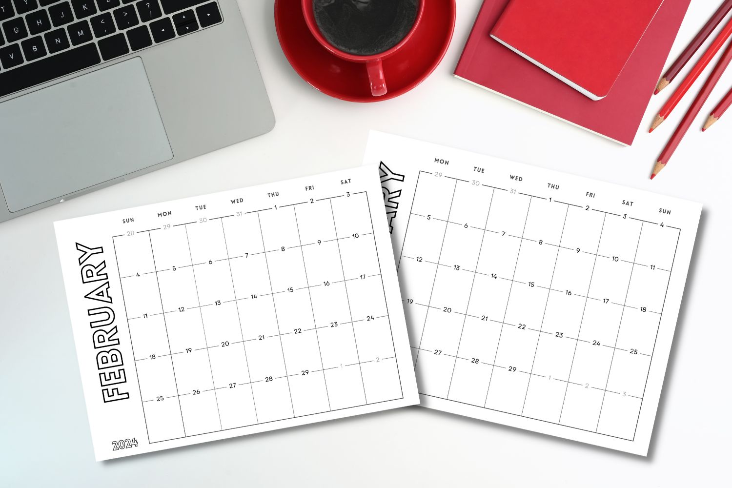 February Free Printable Calendar 2024 - Moneywise Moms - Easy Family ...
